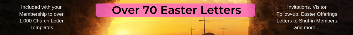 Church Invitation Letters - Invitation to Church Event • Church Letters